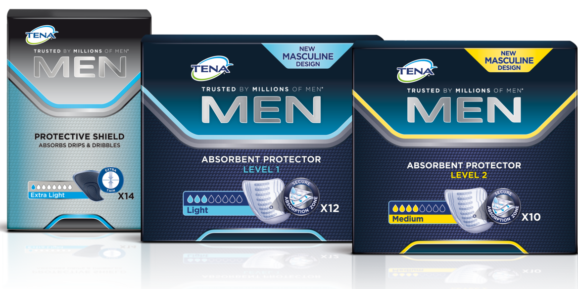 TENA Men produkter för skydd mot urinläckage - TENA