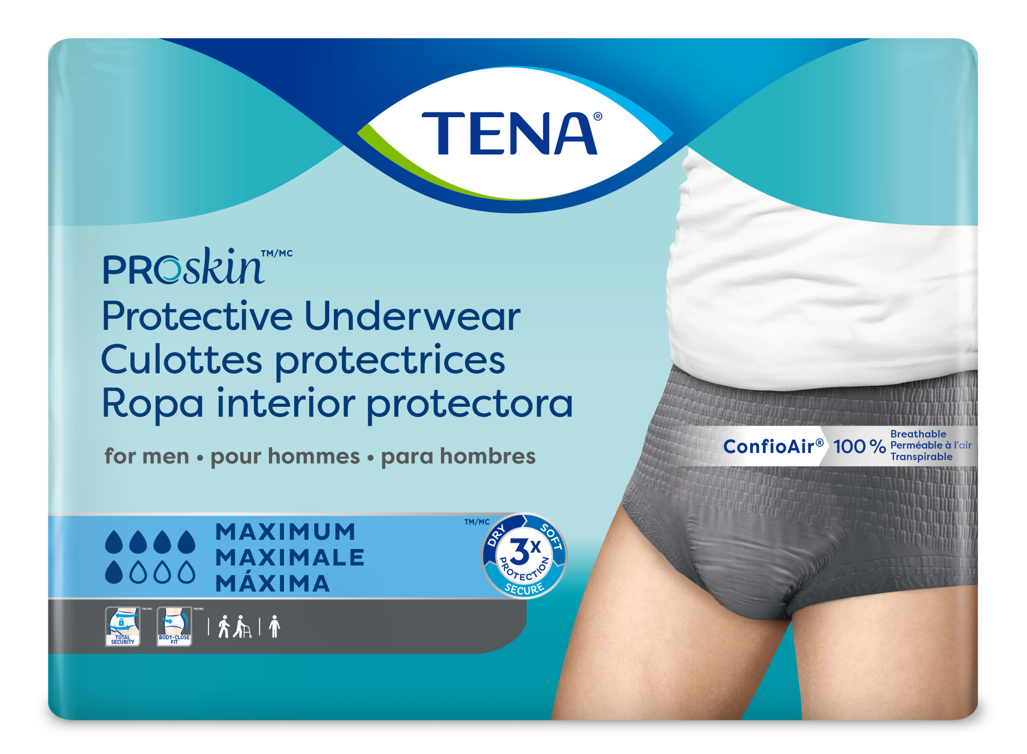 Tena ProSkin Incontinence Underwear For Men Maximum L 72 Ct Lupon