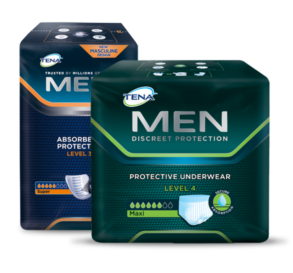 TENA Men-producten tegen ongewenst urineverlies - TENA
