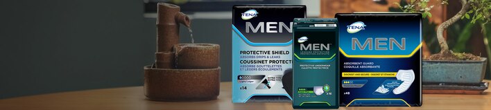 Choose the right male incontinence product for you from TENA Men.