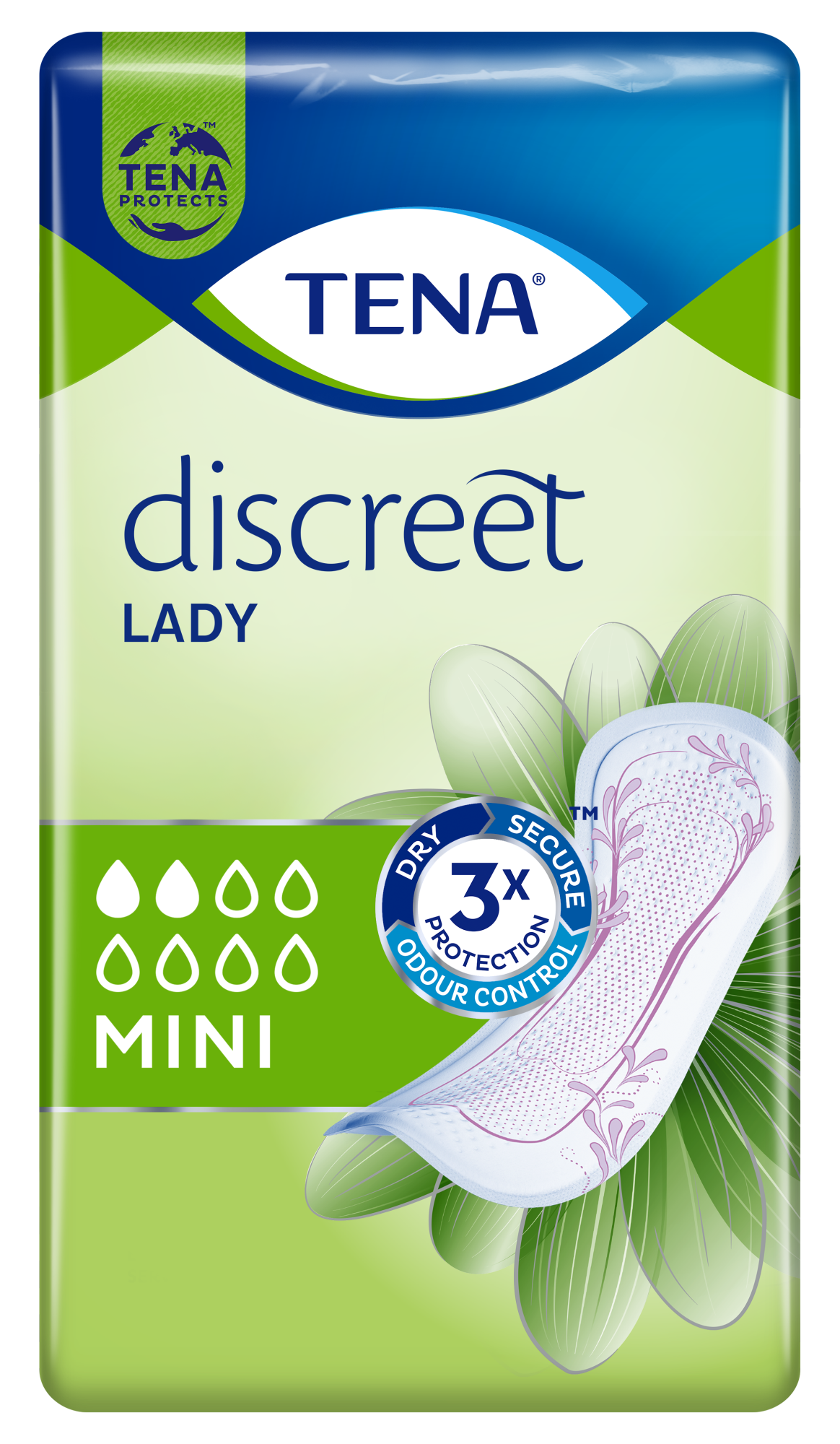 TENA Lady Discreet Mini | Diskrete und sichere Inkontinenzeinlagen für ...