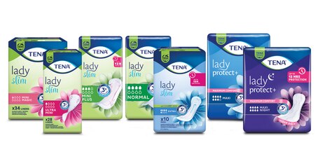 TENA for women - discreet feminine incontinence liners, pads and underwear