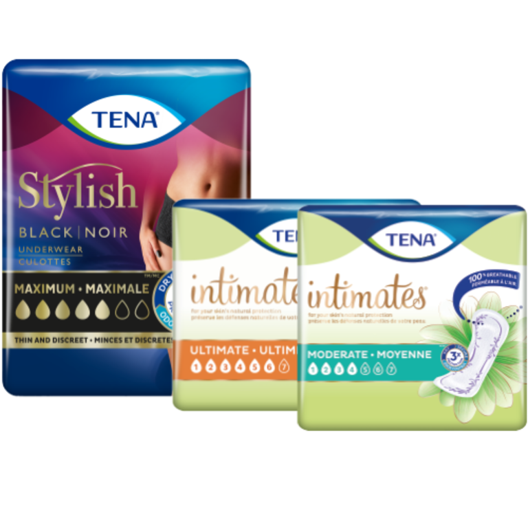Culotte d’incontinence lavable Stylish pour fuites urinaires – par TENA