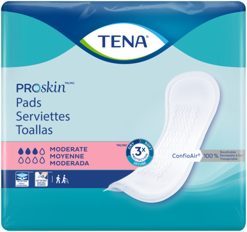 TENA ProSkin Moderate | Incontinence pads for small urine...