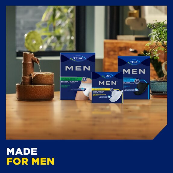 Choose the right male incontinence product for you from TENA Men.