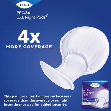 TENA ProSkin 3XL Night pads | Large incontinence pads